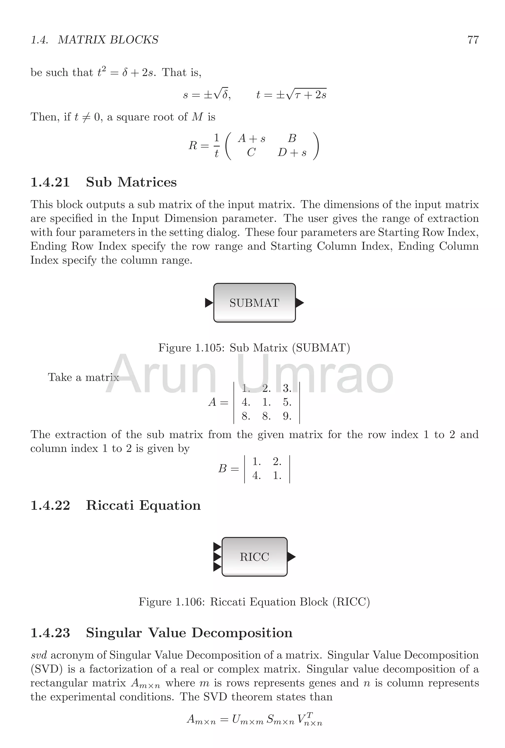 Notes and Description for Xcos Scilab Block Simulation with Suitable ...
