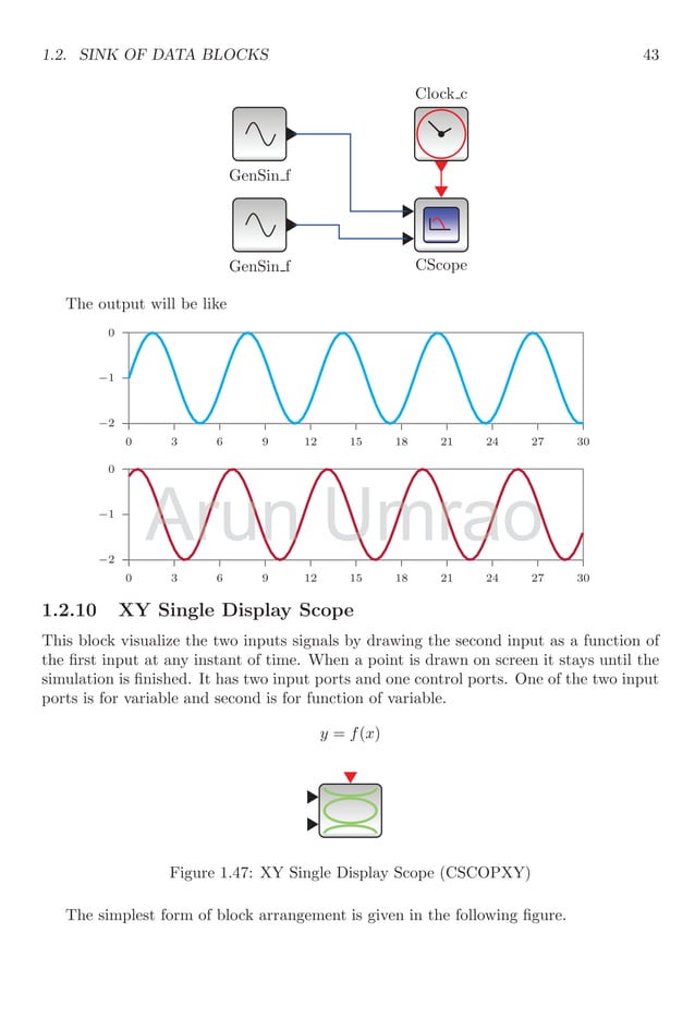 Notes and Description for Xcos Scilab Block Simulation with Suitable ...