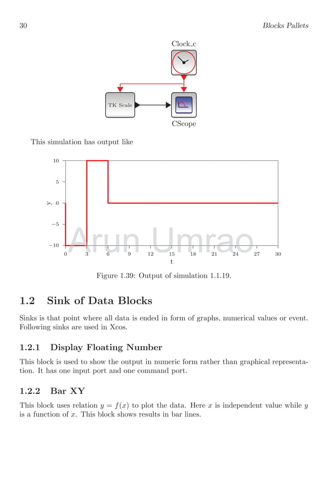Notes And Description For Xcos Scilab Block Simulation With Suitable