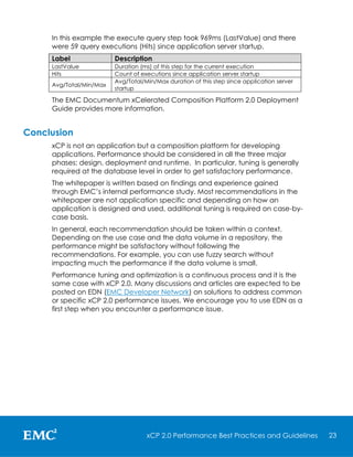 xCP2 0 Performance Best Practices and Guidelines | PDF