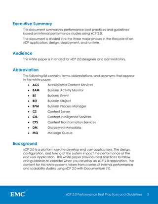 xCP2 0 Performance Best Practices and Guidelines | PDF