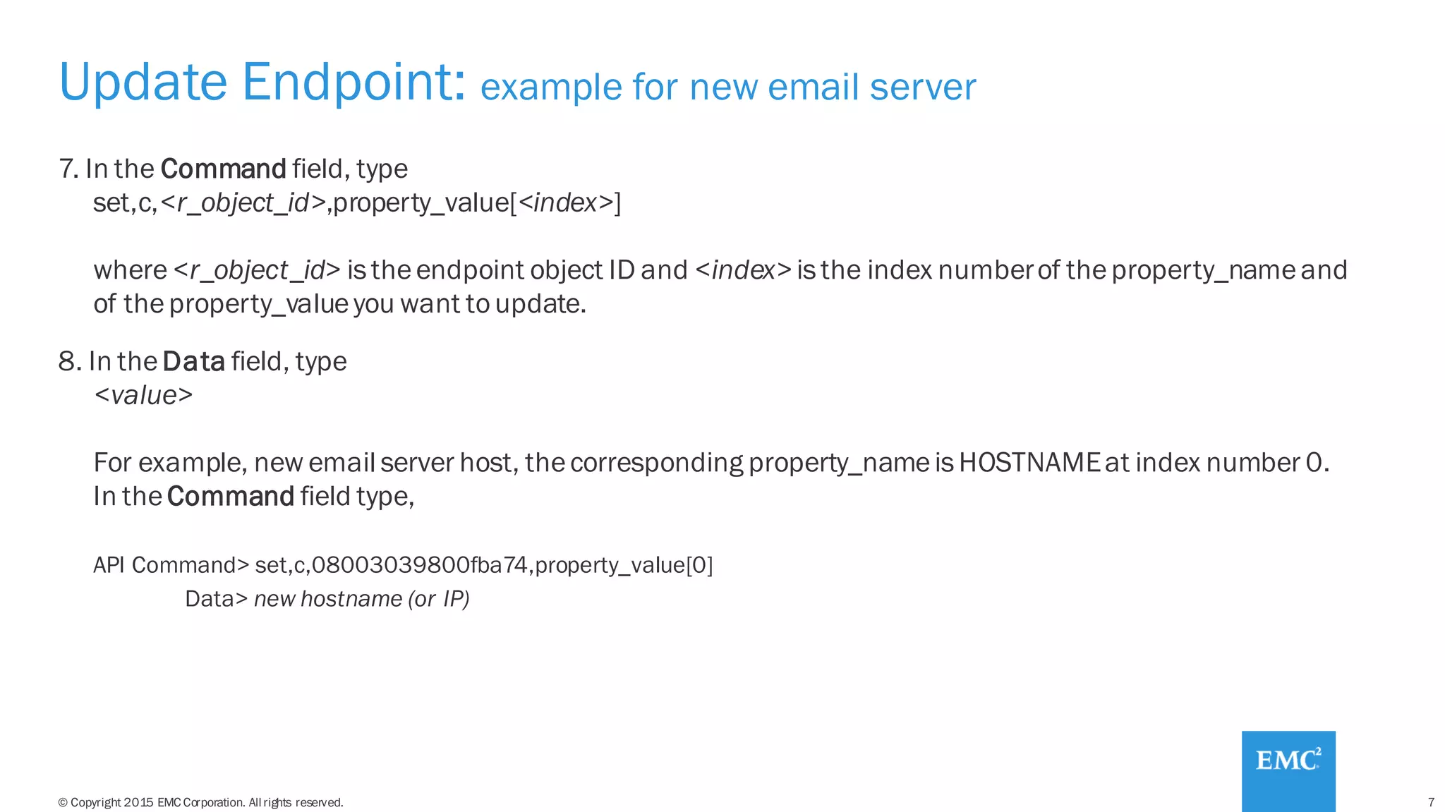 EMC Documentum - xCP.x Updating Endpoint | PDF