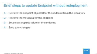 EMC Documentum - xCP.x Updating Endpoint | PDF