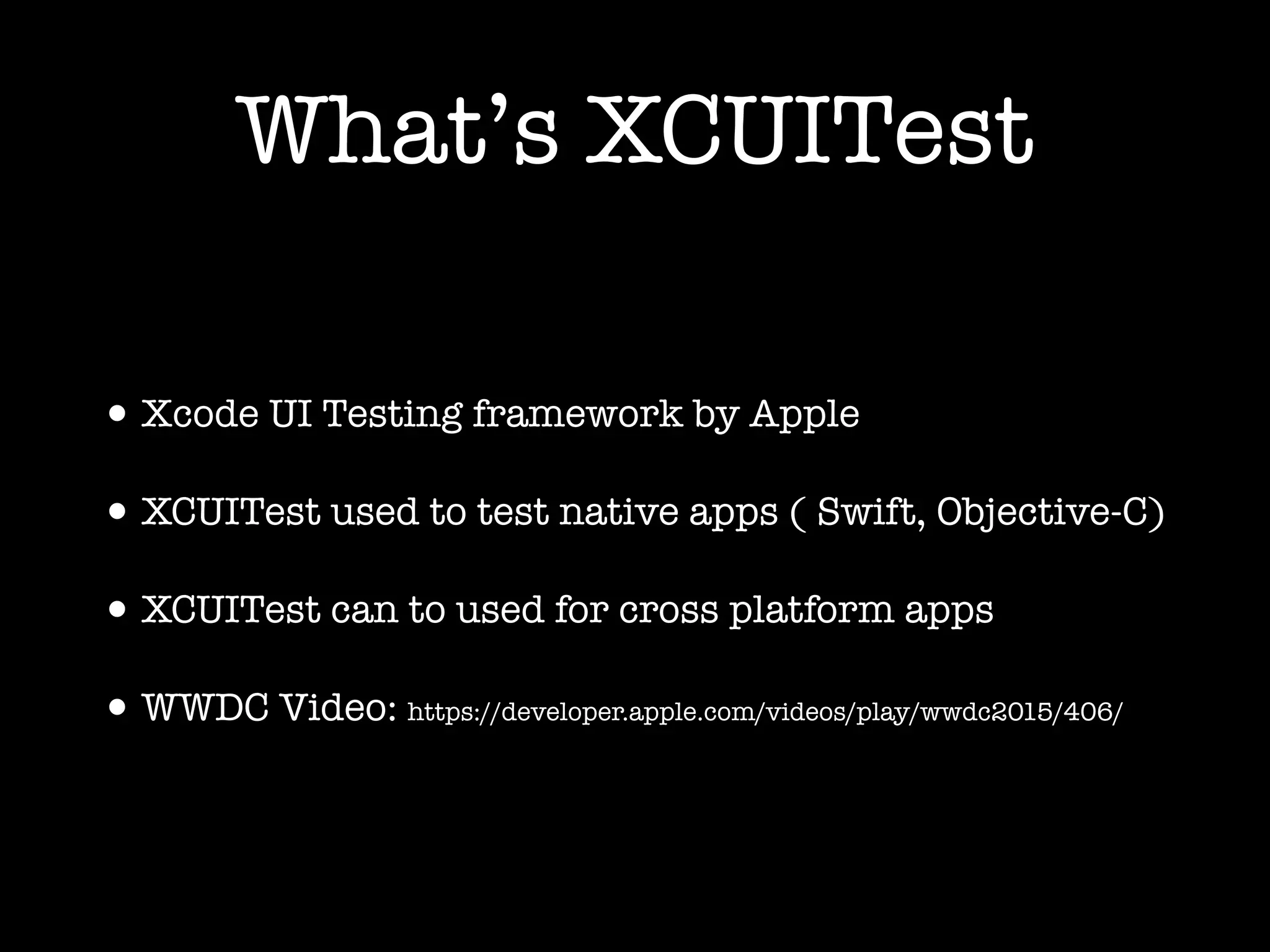 Xcuitest Introduction Test Automation University Pdf Programming Languages Computing
