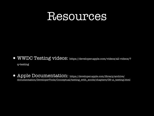 Xcuitest Introduction Test Automation University Pdf Programming Languages Computing