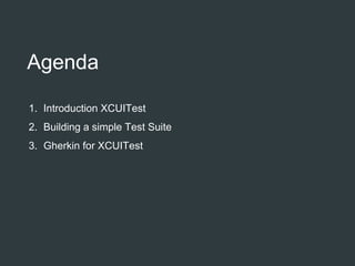 iOS Automation: XCUITest + Gherkin | PPTX