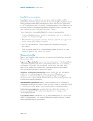 Comprehensive Mgmt and Monitoring with Citrix Director and Edgesight | PDF