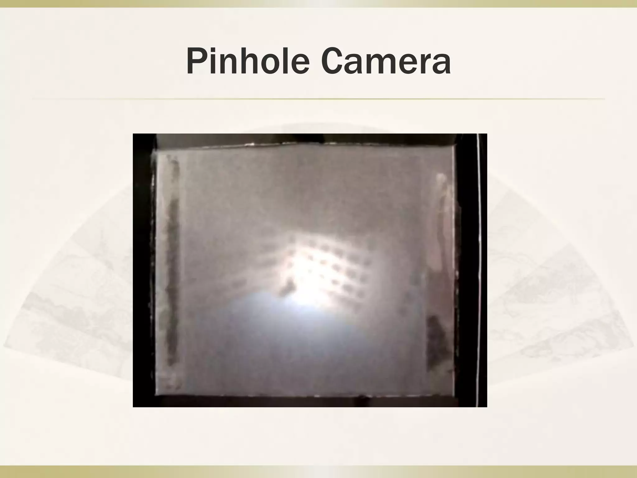 OpenCV Pinhole camera model introduction | PPTX | Cameras and ...