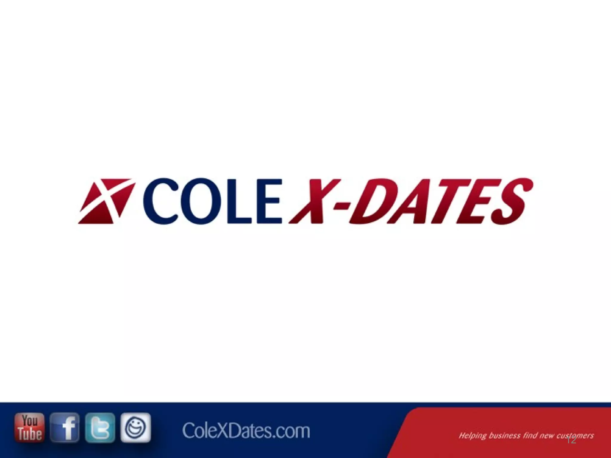 Cole X-Dates Boot Camp | PPT