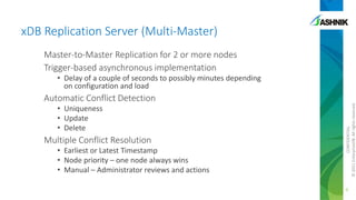 X-DB Replication Server and MMR | PPTX