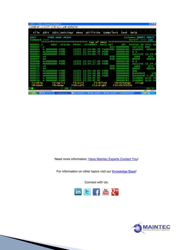 Xdc command-to-print-job-output-and-syslog-from-sdsf | PDF | Technology ...