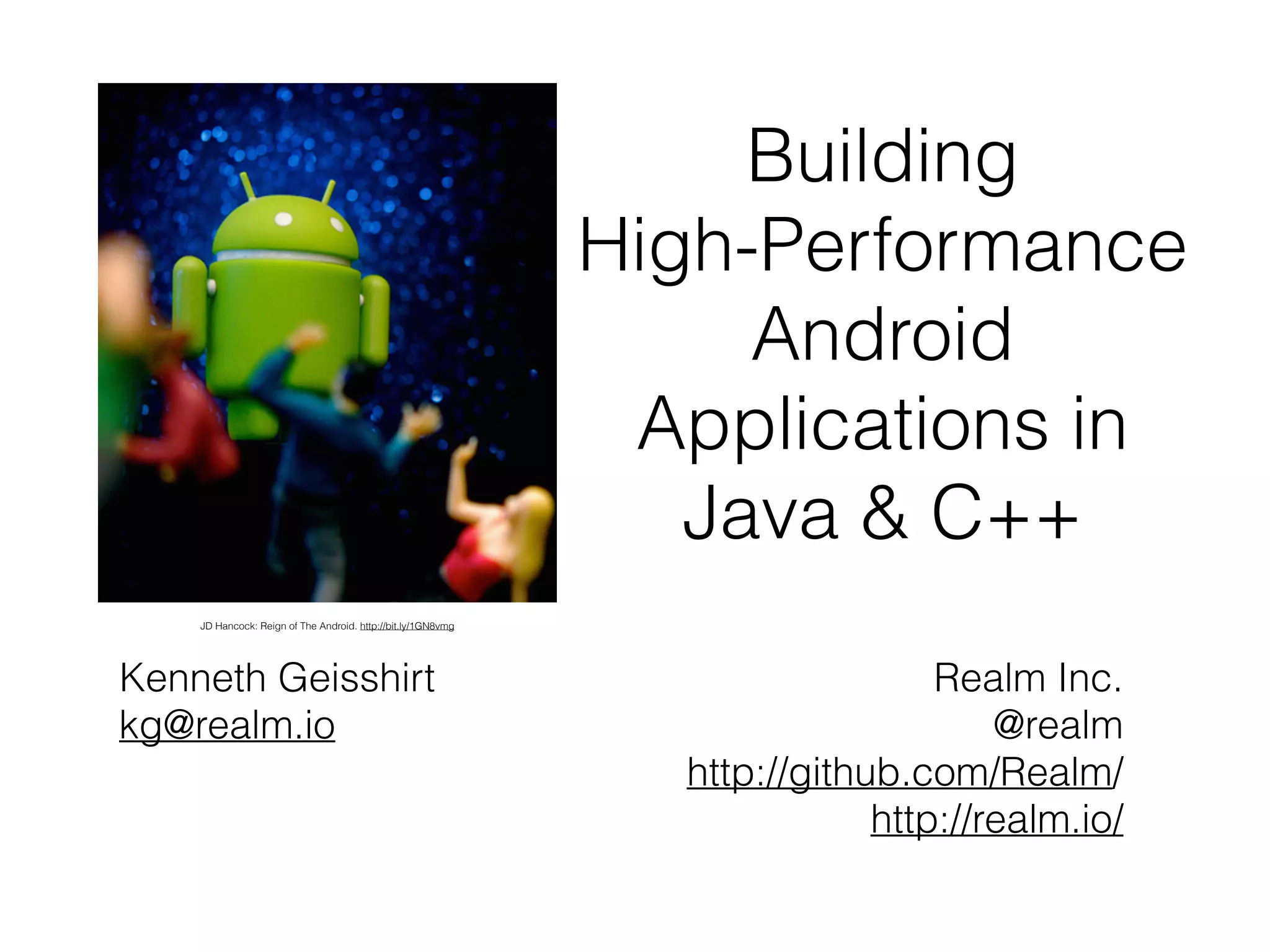 Building High Performance Android Applications In Java And C Pdf