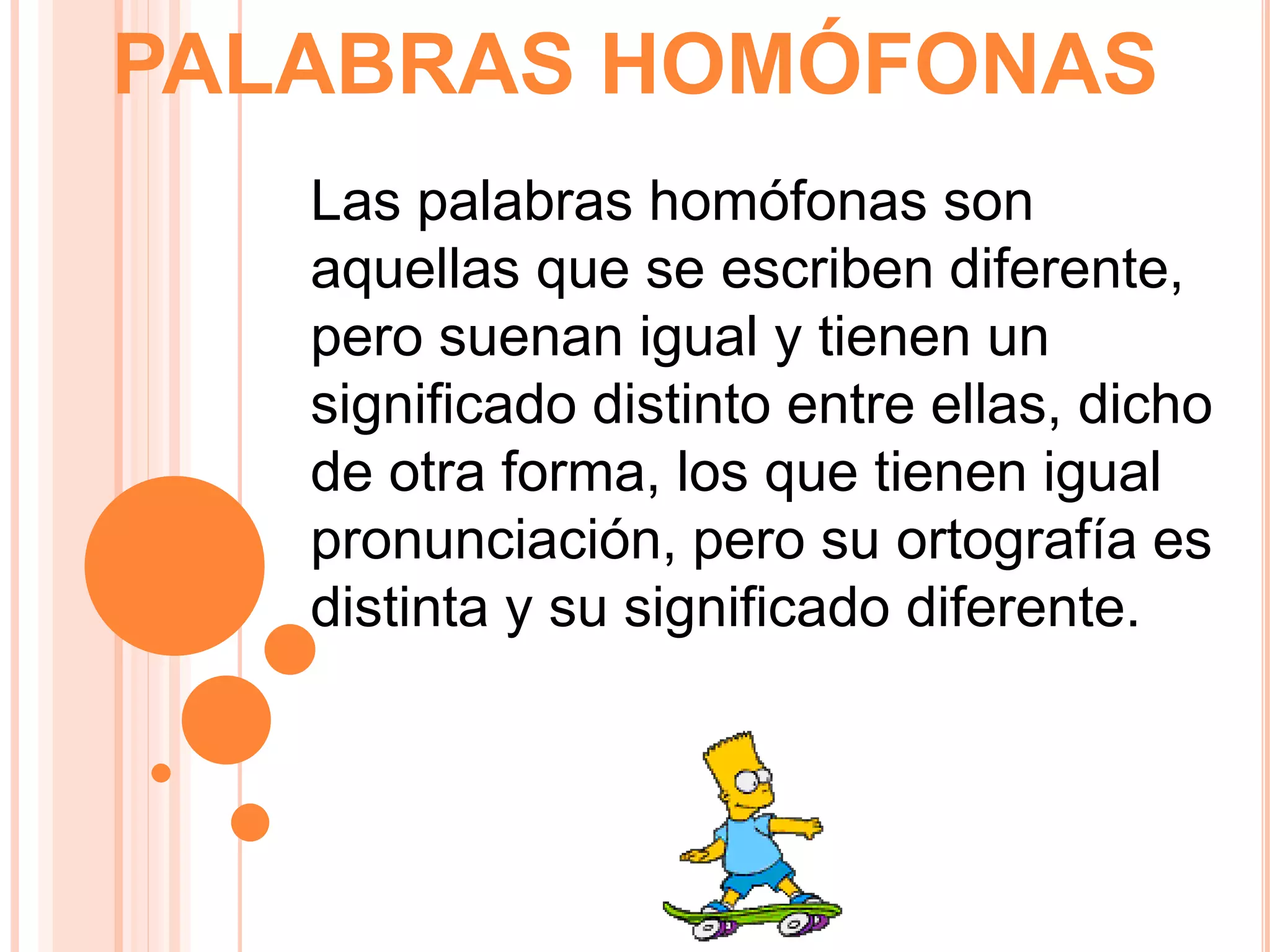 PALABRAS HOMÓFONAS | PPT | Descarga Gratuita
