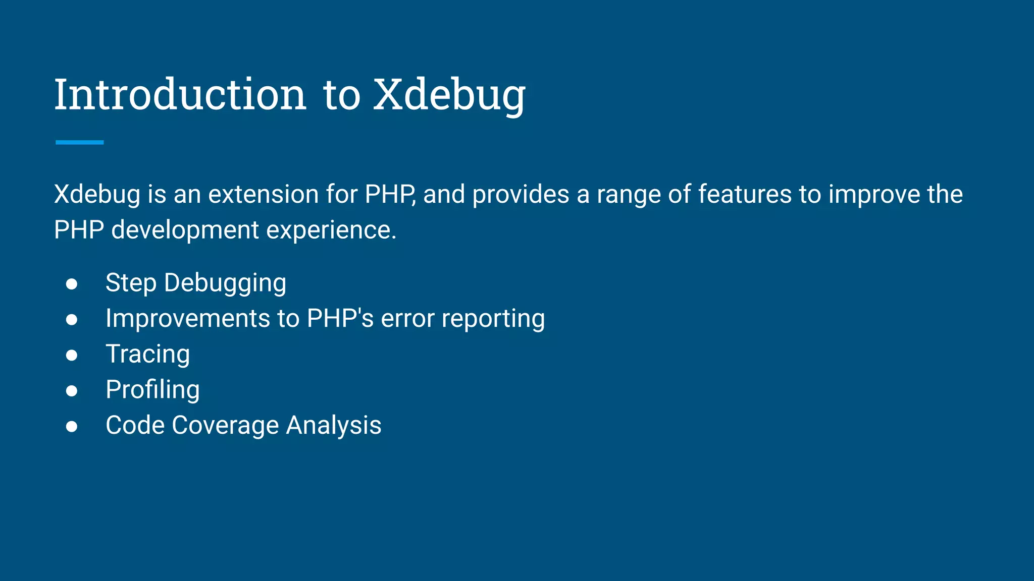 Introduction to Xdebug | PPT