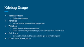 Introduction to Xdebug | PPT