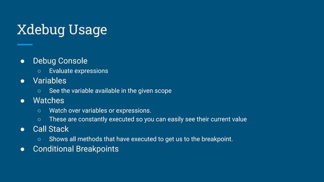 Introduction to Xdebug | PPT