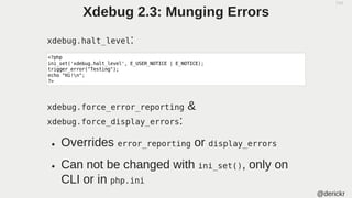 Derick Rethans "What's New in Xdebug" | PDF