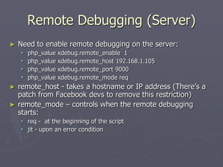 Xdebug from a to x | PPT