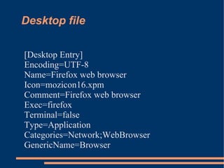 Free desktop XDG menu Specification | ODP