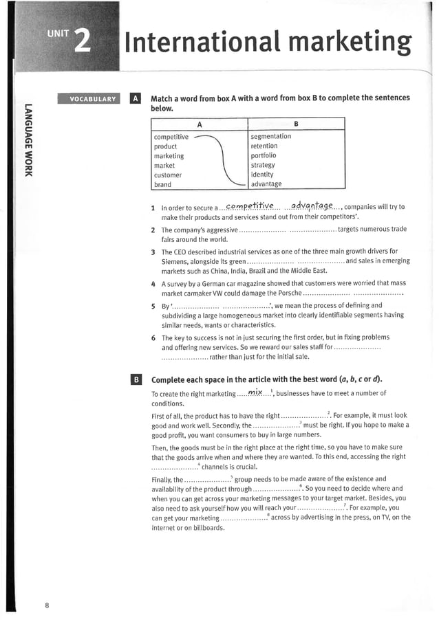 Market leader 3rd ed upper intermediate practice file | PDF