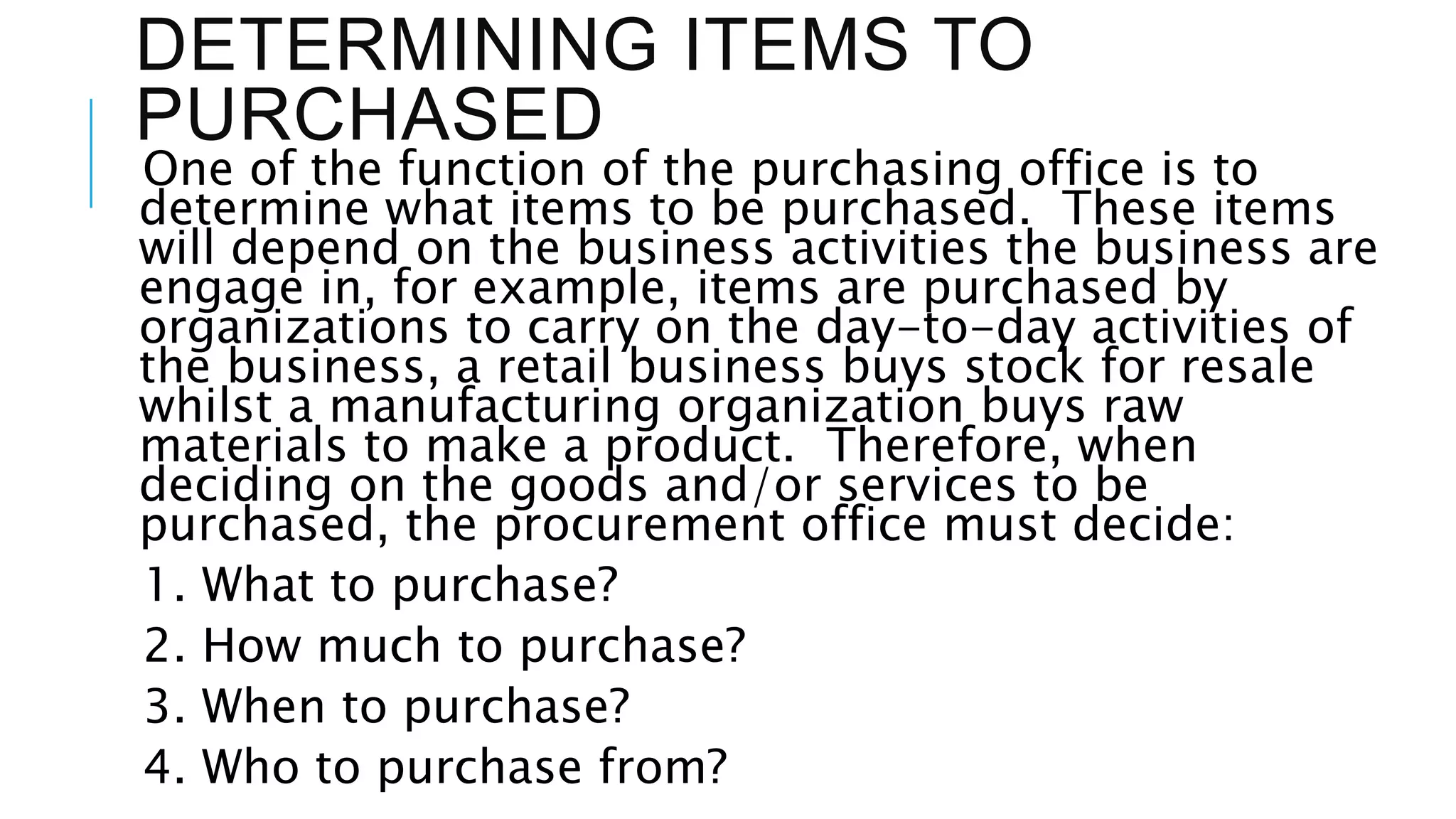 Functions of the procurement and inventory management office | PPTX ...