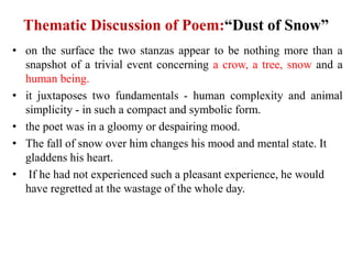 X Dust of Snow | PPT