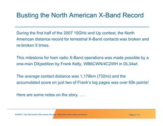 Breaking a Two-Way 10GHz Distance Record | PDF