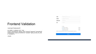 Xe3.0 frontend validator | PPTX