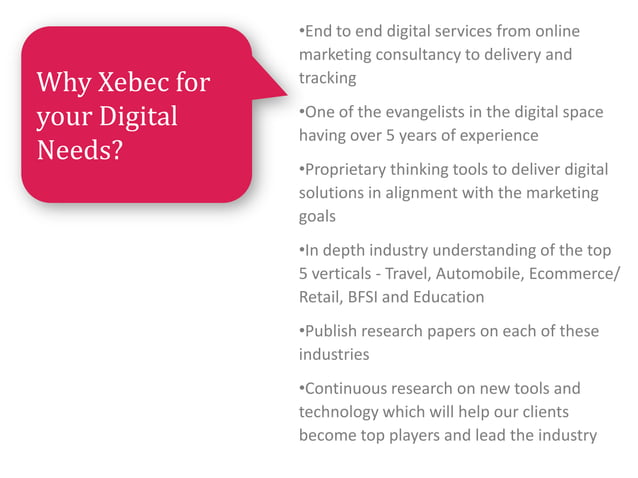 Xebec digital credentails | PPT