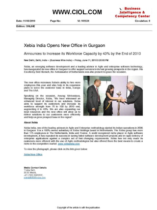 Xebia india opens new office in gurgaon | PDF