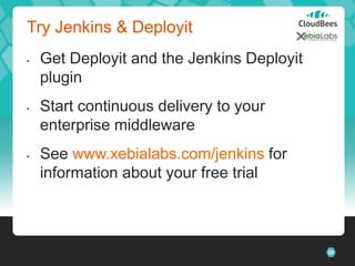 Jumping from Continuous Integration to Continuous Delivery with Jenkins Enterprise | PPT