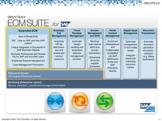SAP Extended ECM by OpenText 10.0 - What's New? | PDF