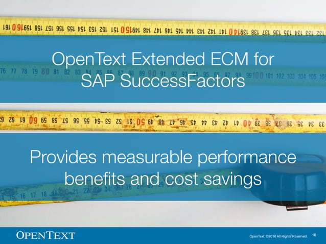 OpenText Extended ECM for SAP SuccessFactors | PDF