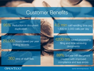 OpenText Extended ECM for SAP SuccessFactors | PDF