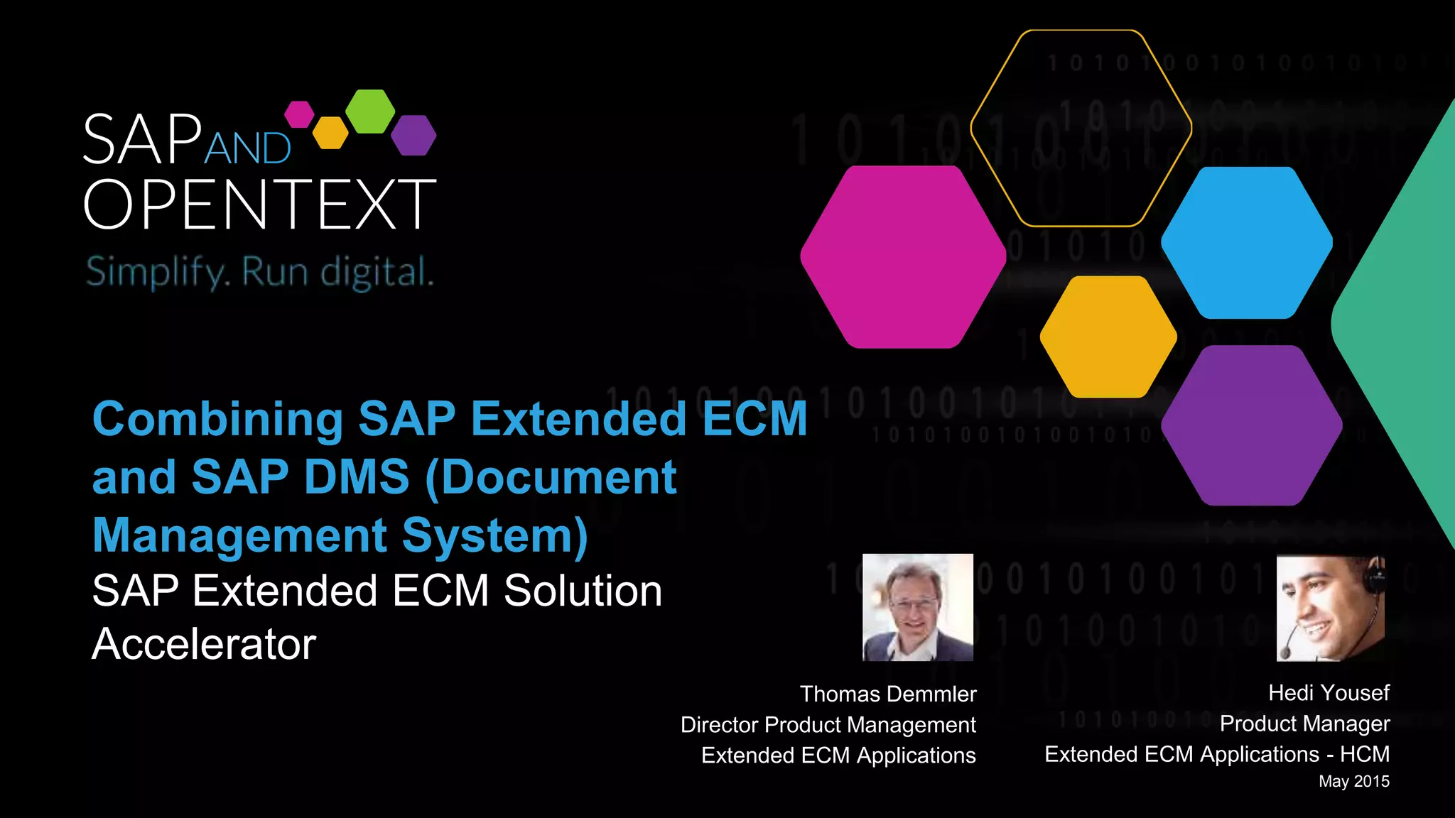 Combining SAP Extended ECM and SAP DMS (Document Management System) | PPTX Combining SAP Extended ECM and SAP DMS (Document Management System) | PPTX