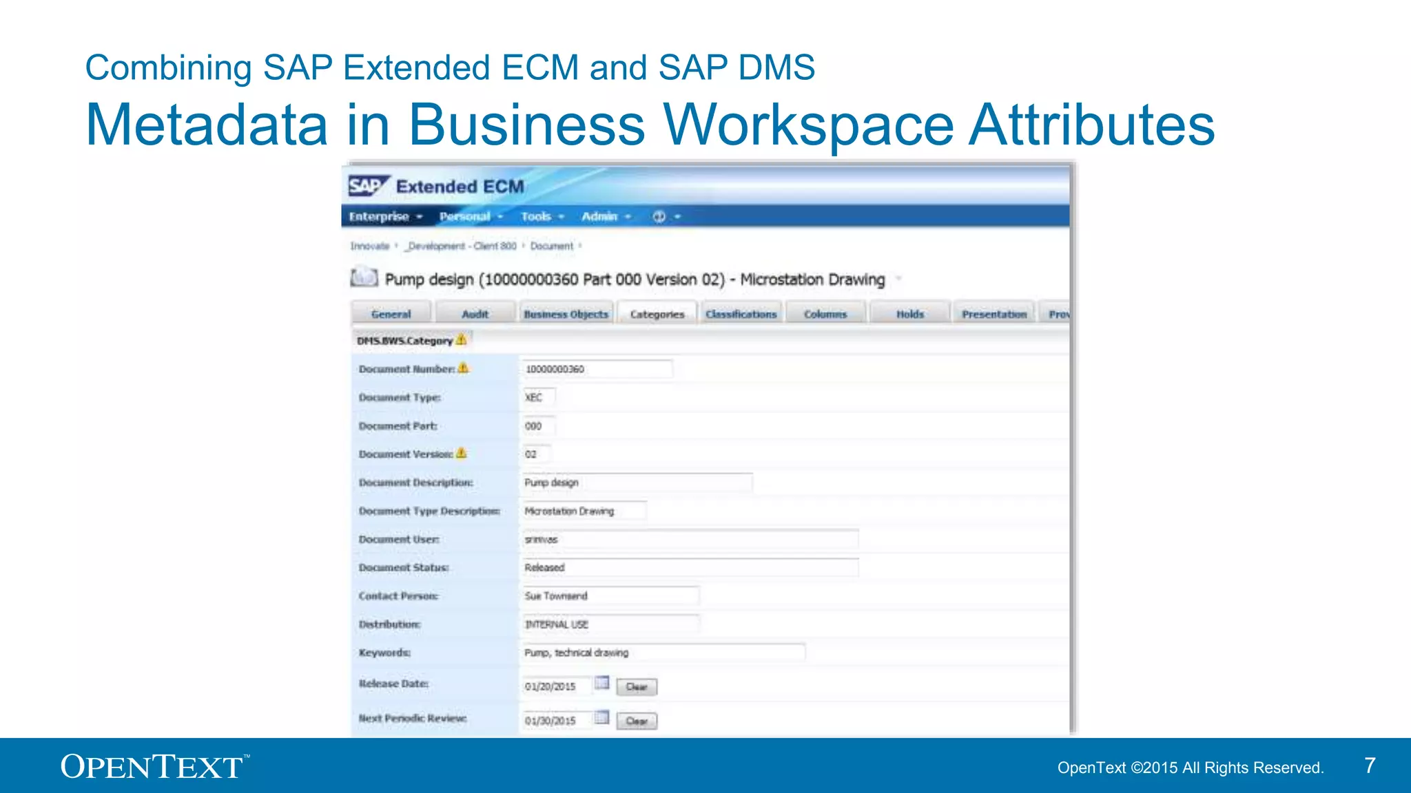 Combining SAP Extended ECM and SAP DMS (Document Management System) | PPTX
