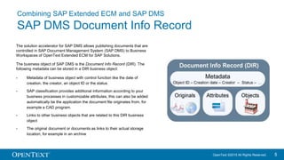 Combining SAP Extended ECM and SAP DMS (Document Management System) | PPTX