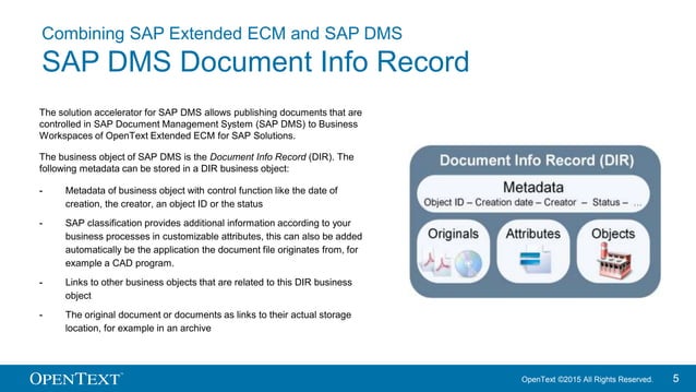 Combining SAP Extended ECM and SAP DMS (Document Management System) | PPTX Combining SAP Extended ECM and SAP DMS (Document Management System) | PPTX