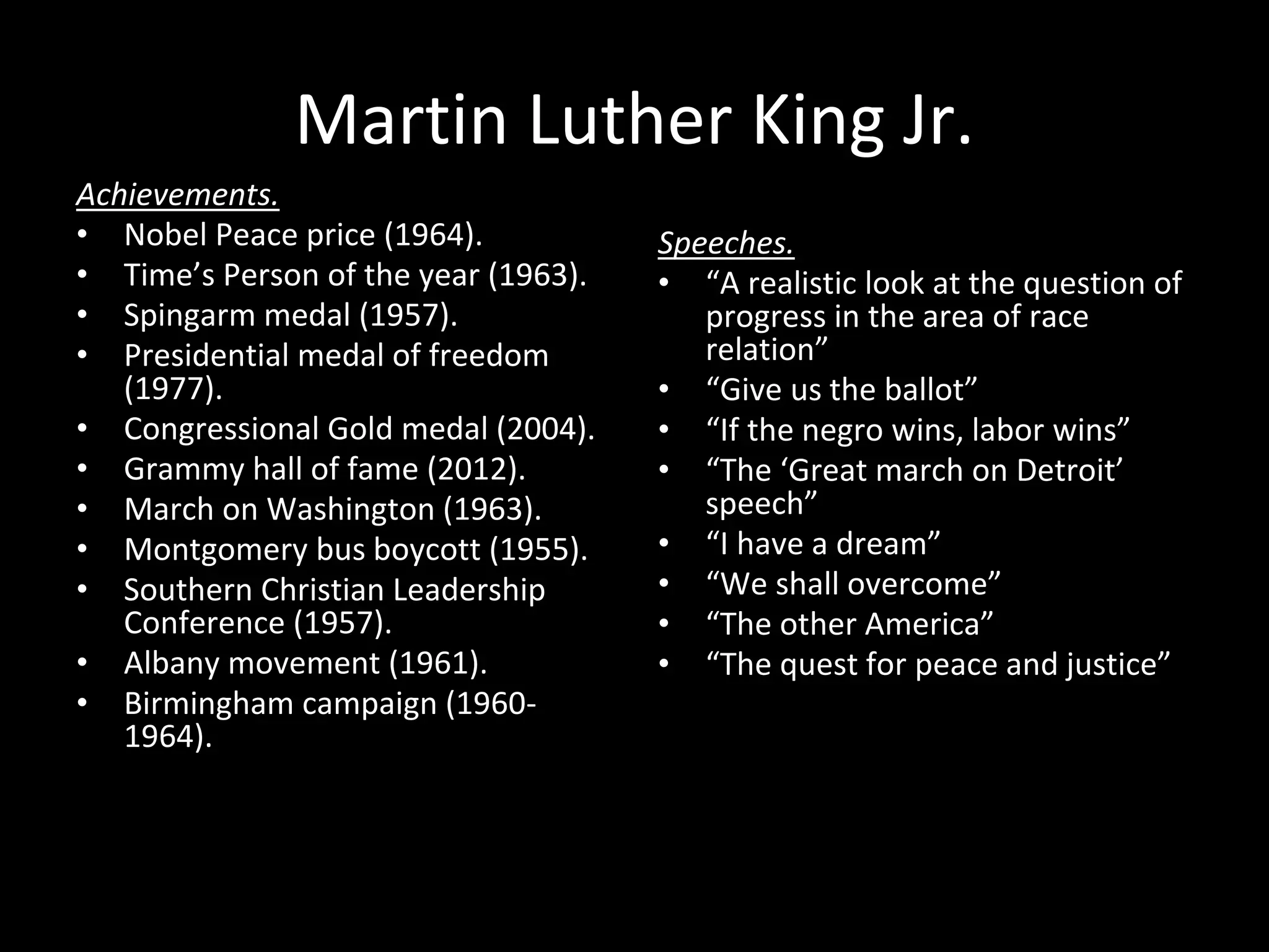 Martin Luther King-Malcolm X-Rosa Parks | PPTX