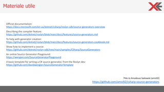 XeDotNet - Source Generator | PPT