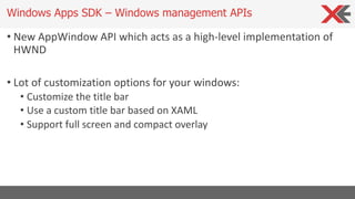 How to modernise WPF and Windows Forms applications with Windows Apps SDK | PDF