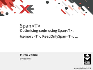 Optimising code using Span | PPT