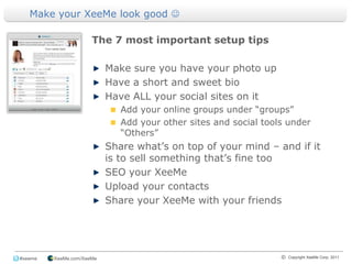 XeeMe - Getting Started | PPT