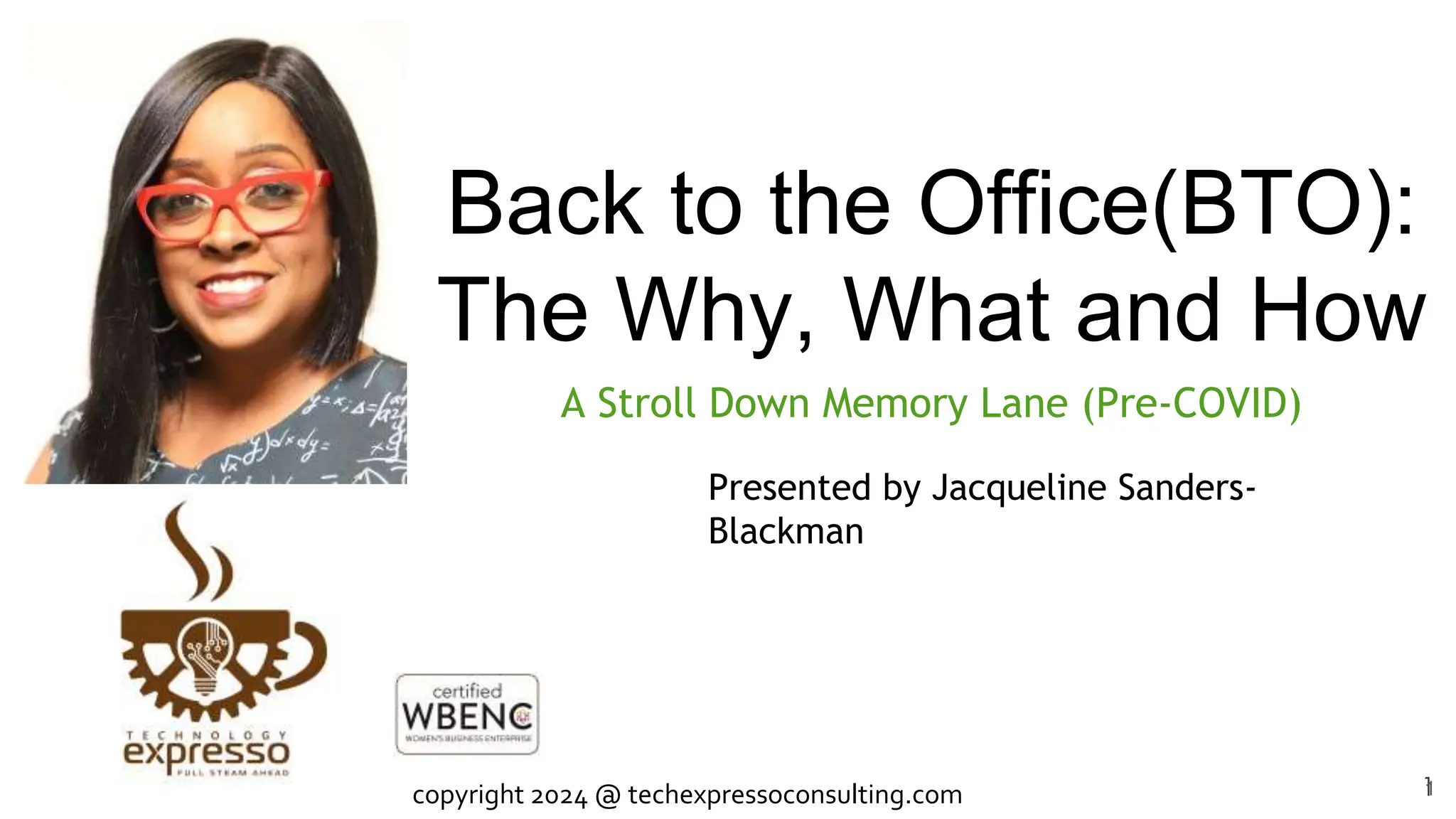 BTO (Back-to-the-Office)The Why What and How | PPT