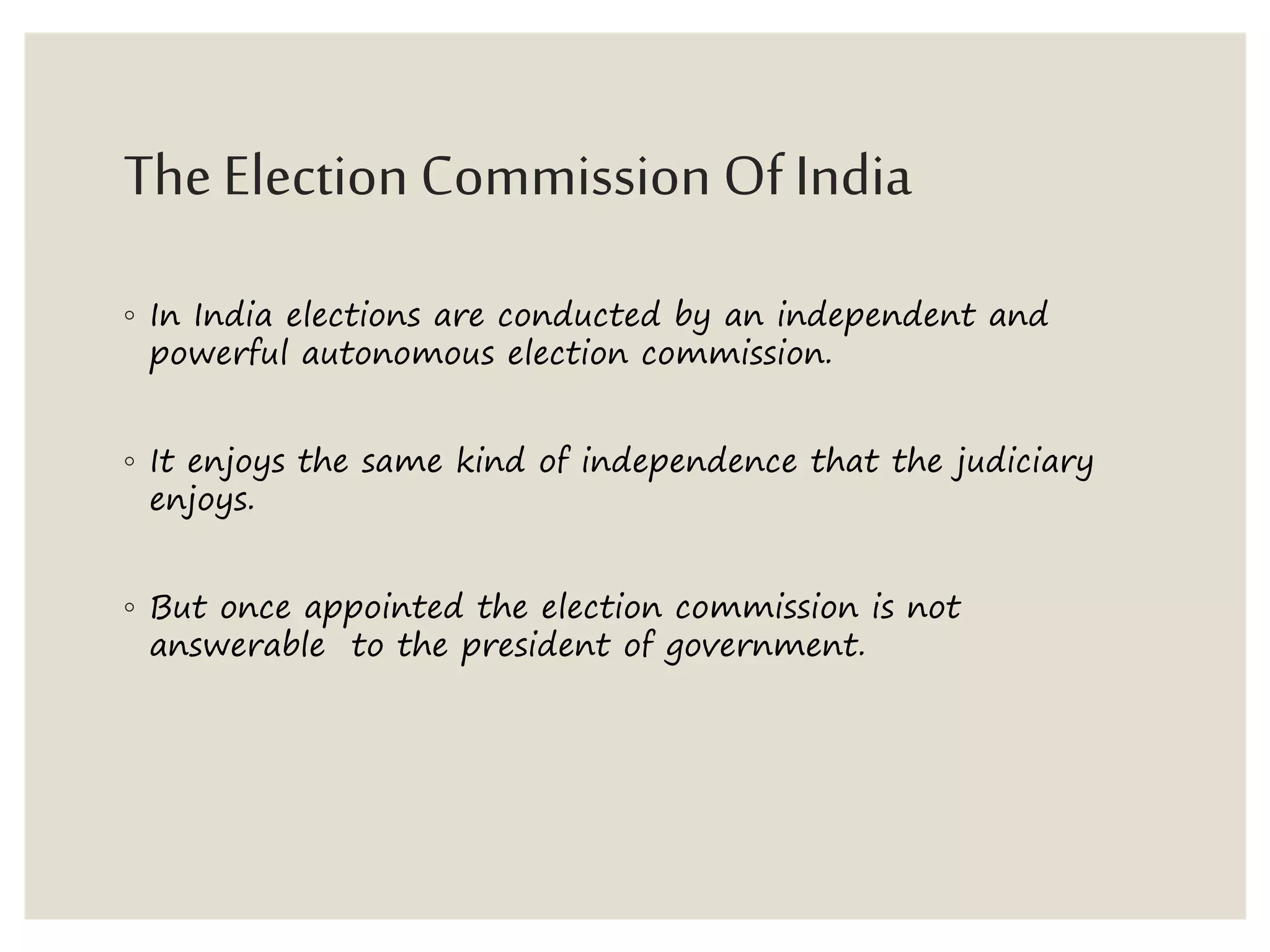 ELECTION SYSTEM OF INDIA | PPTX