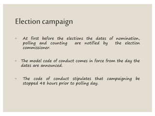 ELECTION SYSTEM OF INDIA | PPTX