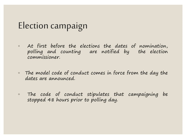 ELECTION SYSTEM OF INDIA | PPTX | Elections | Politics