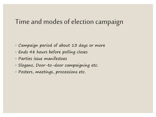 ELECTION SYSTEM OF INDIA | PPTX
