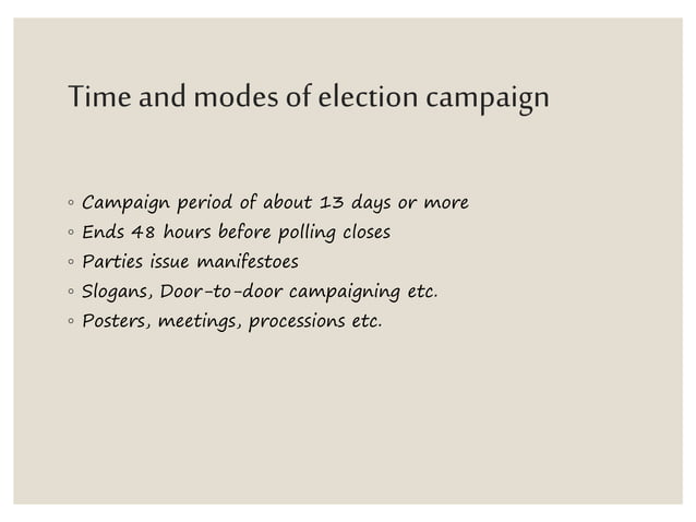 ELECTION SYSTEM OF INDIA | PPTX | Elections | Politics