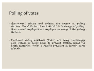 ELECTION SYSTEM OF INDIA | PPTX